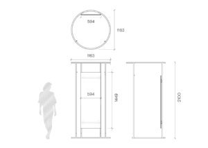 Fitting Room Black | Pop-Up Shop & Events Furniture Hire